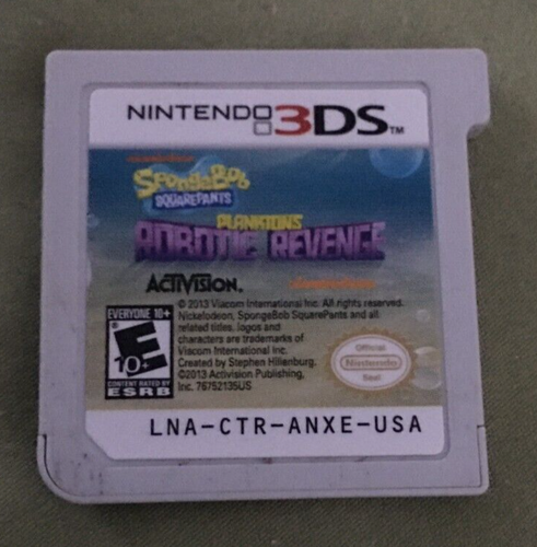 SpongeBob SquarePants: Plankton's Robotic Revenge (Nintendo 3DS, 2013 ...