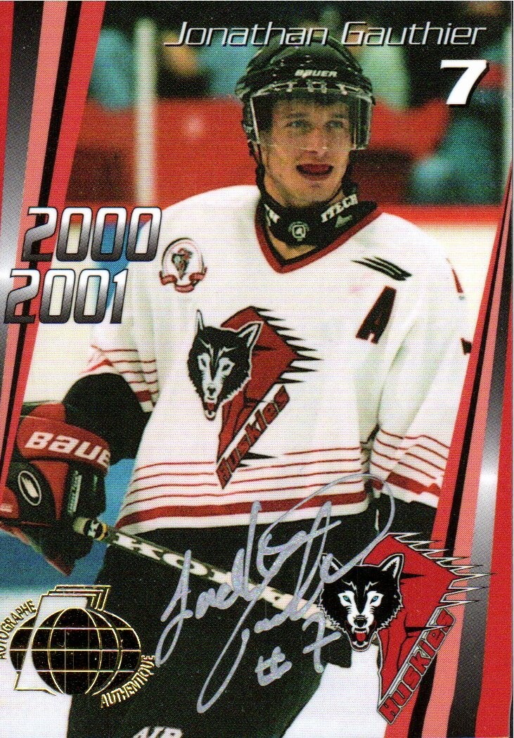 Jonathan Gauthier 2000-01 Rouyn-Noranda Huskies Autographed Edition | eBay
