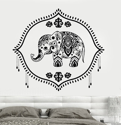Vinyl Wall Decal India Baby Elephant Nursery Hinduism Hindu Stickers ...