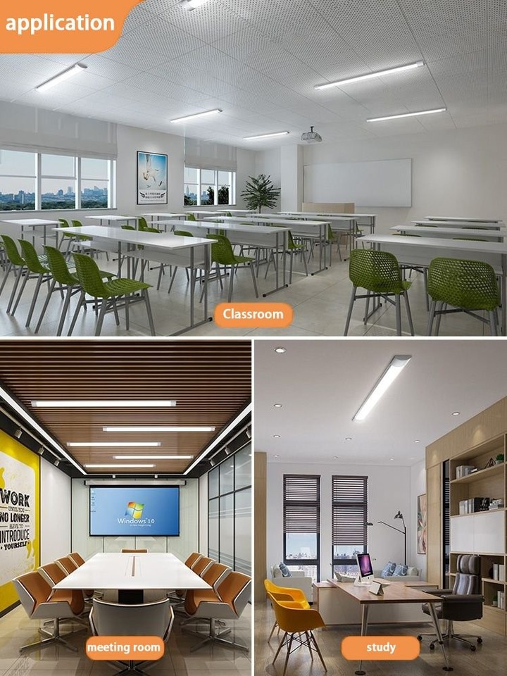 LED Batten Light Low Profile Ceiling Tube Light office 6500K 4500K ...
