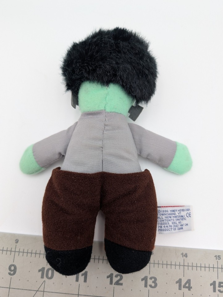 Mary Meyer Tippy Toes Frankenstein Monster Finger Puppet Plush Stuffed ...