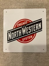 Chicago Northwestern Railway Railroad Train Metal Sign for sale online ...