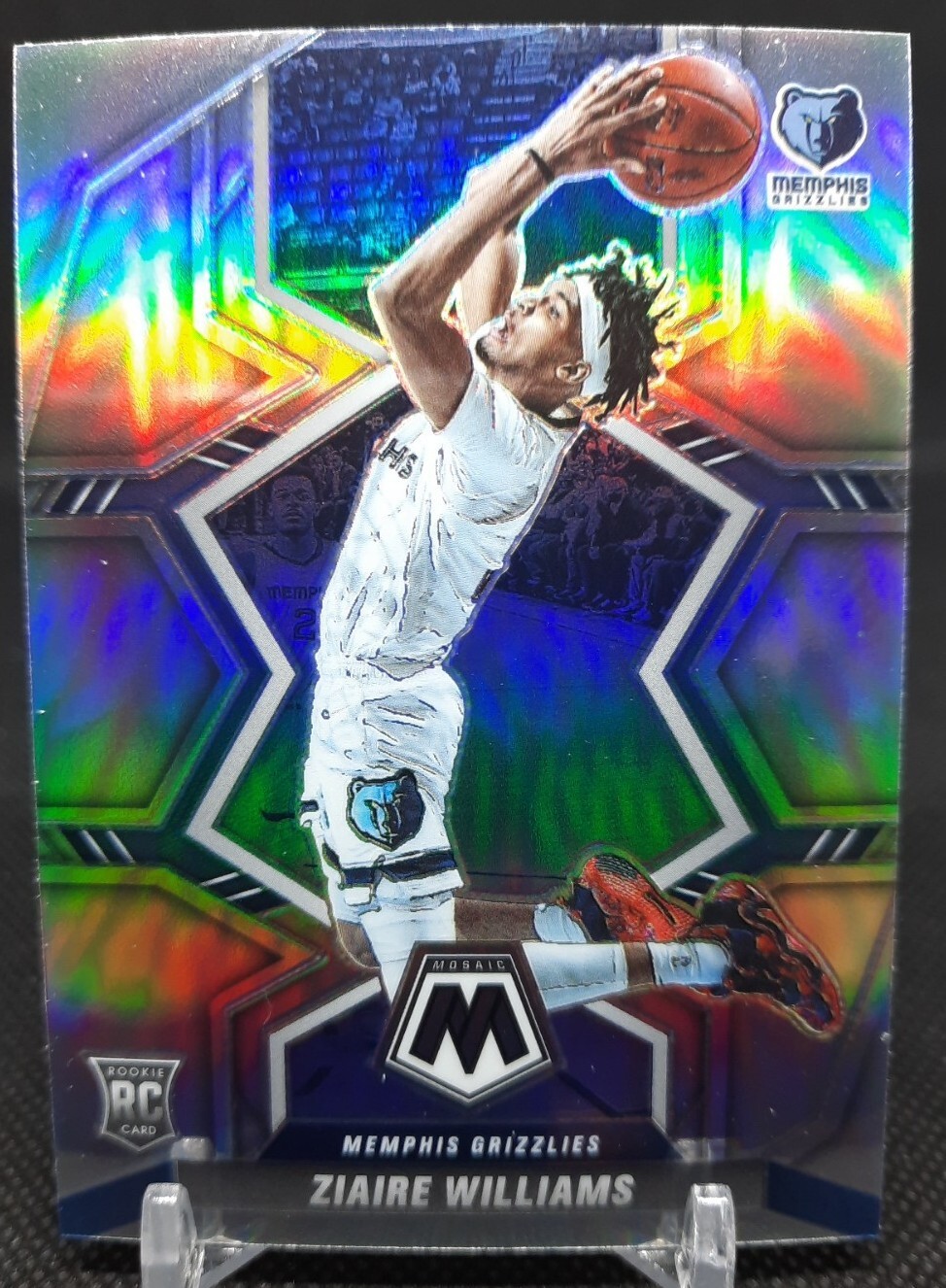 🔥 Zaire Williams 2021-22 Panini Mosaic Silver RC #216 Memphis Grizzlies ...