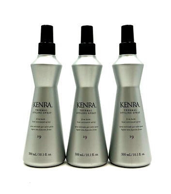 Kenra Thermal Styling Spray #19 Firm Hold Heat Protectant 10.1 oz 3 ...