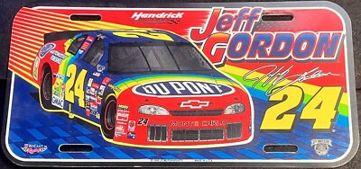 Jeff Gordon #24 Nascar 1998 50th Anniversary Plastic License Plate ...