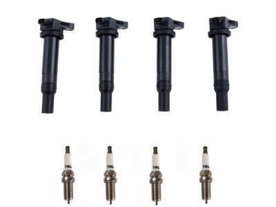 TRQ 34NH87X Ignition Coil Set with Spark Plugs Fits 2006-2008 Kia Rio 1 ...