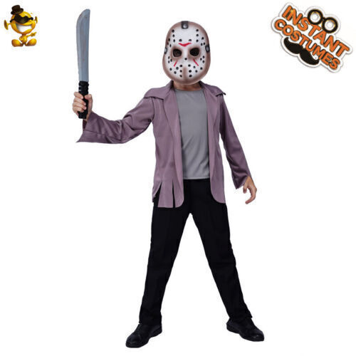 New Child Jason Skirt Costume Halloween Kids Role Play Party Clothing ...