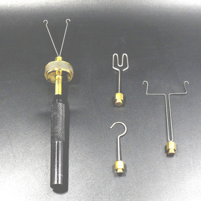 Fly Tying Dubbing Spinner 4 Attachments Brass Loop Deluxe Dubbing ...