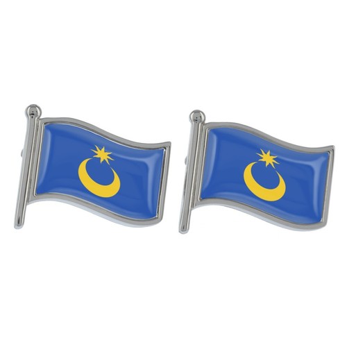 Portsmouth Wave Flag Silver Cufflinks in Gift Box | eBay UK