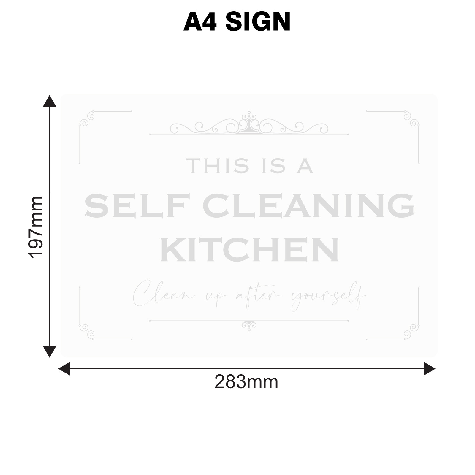 Funny Self Cleaning Kitchen Sign, Retro Vintage Kitchen Decor, Giftt ...