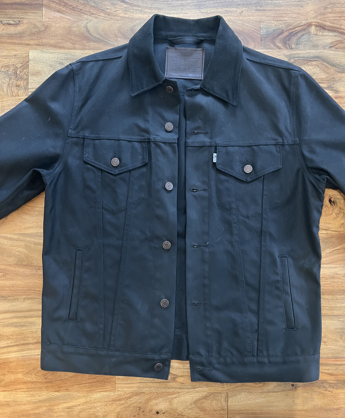 Levi's x Filson - Black Waxed Canvas Trucker Jacket -… - Gem