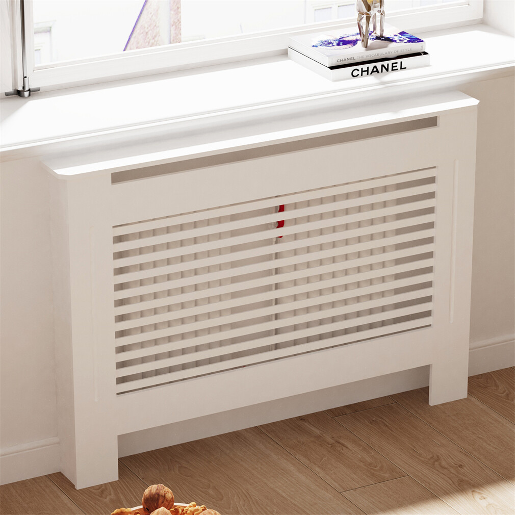 Extra Tall 92CM Radiator Cover MDF Cabinet Grill Shelf Horizontal ...