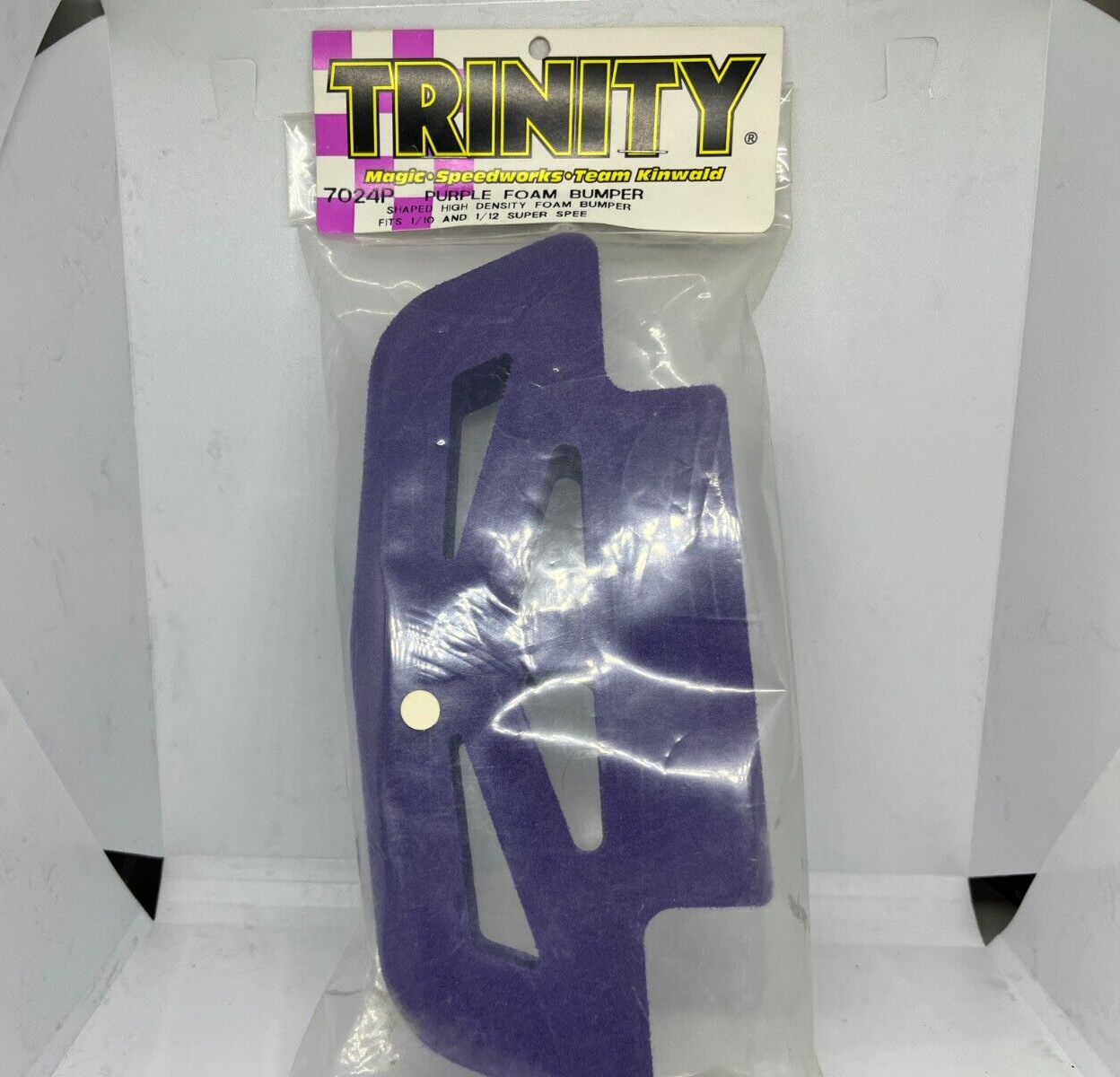 Trinity 7024P Purple Foam Front Bumper for 1/10 and 1/12 Pan Cars RC10L ...
