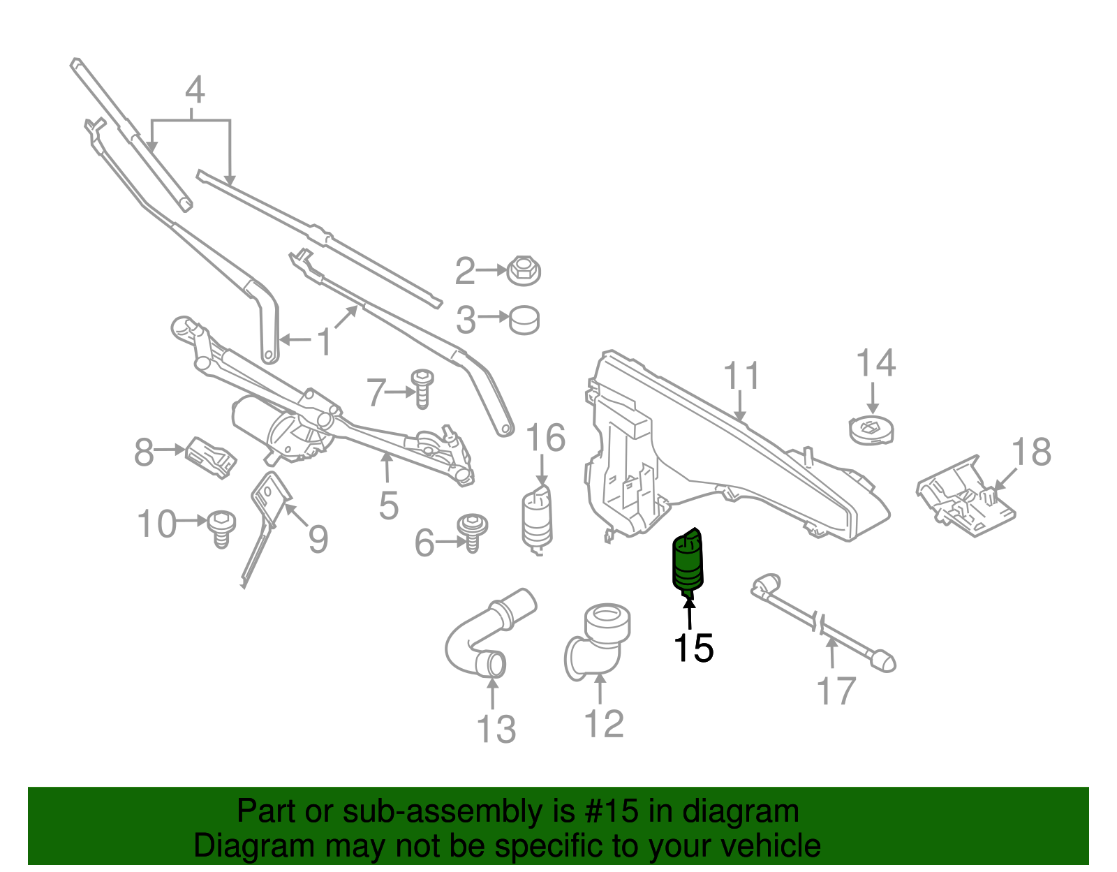 BMW 67637340773 Genuine OEM Washer Pump for sale online | eBay