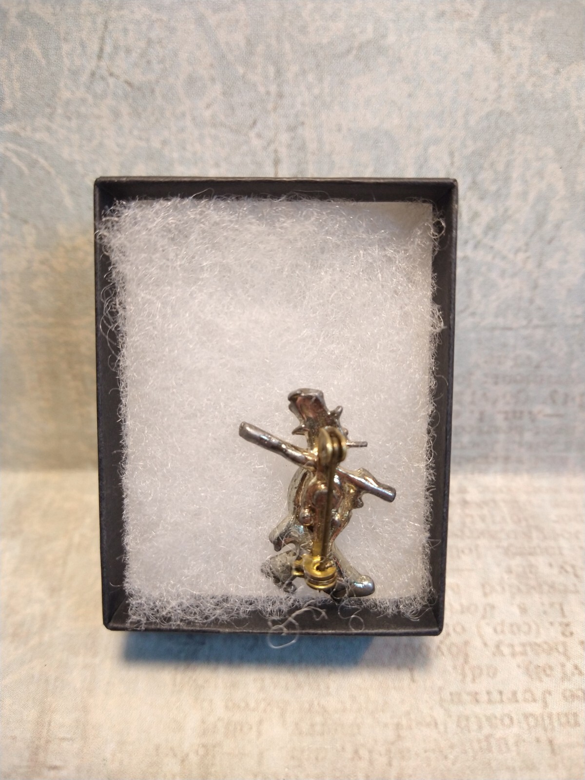 Vintage Figural Clown Hobo Enamel Brooch Pin - Gem