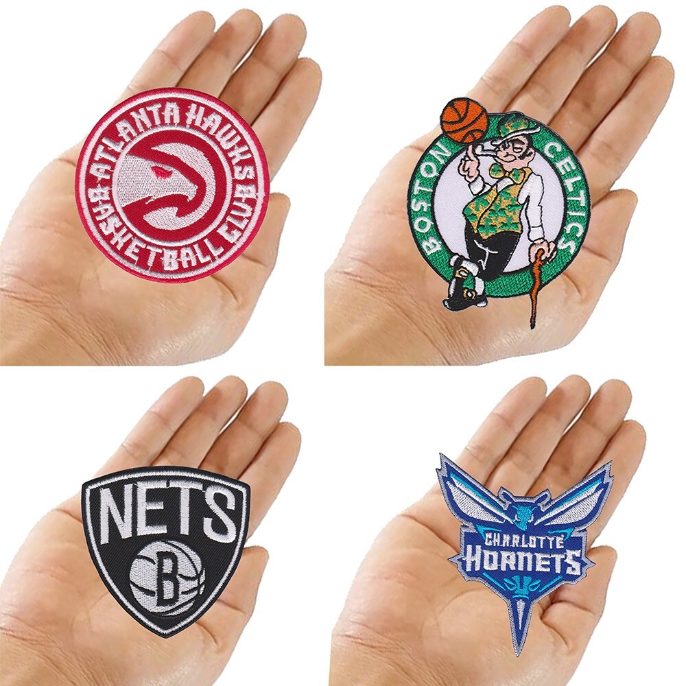 33 pcs National Basketball Association NBA Basketball Logo Sew Iron On ...