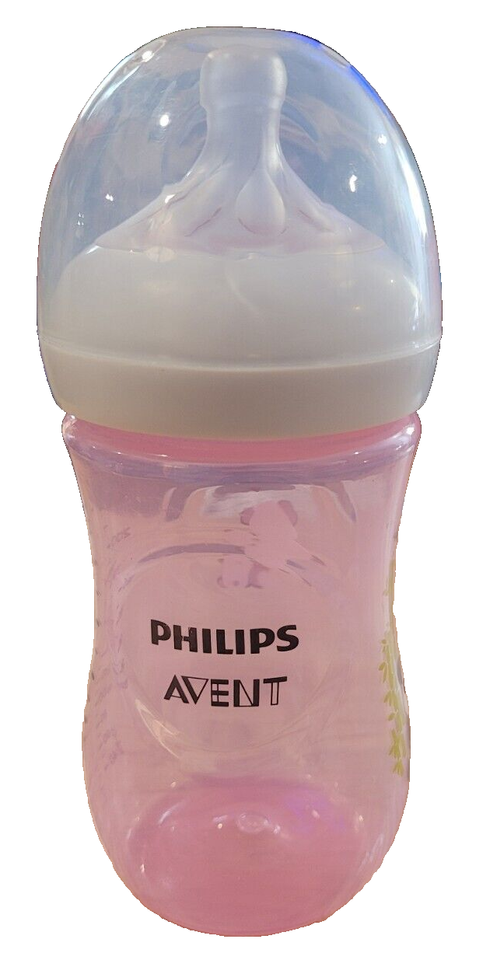 Philips Avent Natural 1 - 9oz Pink/Panda Baby Bottle Cap + Nipple | eBay