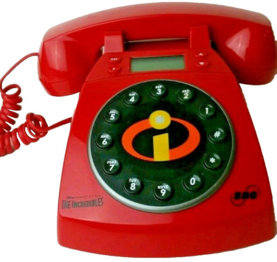 Disney Pixar The Incredibles SBC RED Telephone Plastic Collector Phone ...
