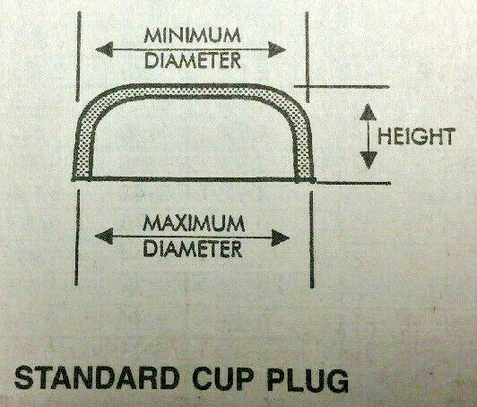 Melling MPC-39B Brass 15/16" Deep Cup Expansion Freeze Out Block Plugs ...