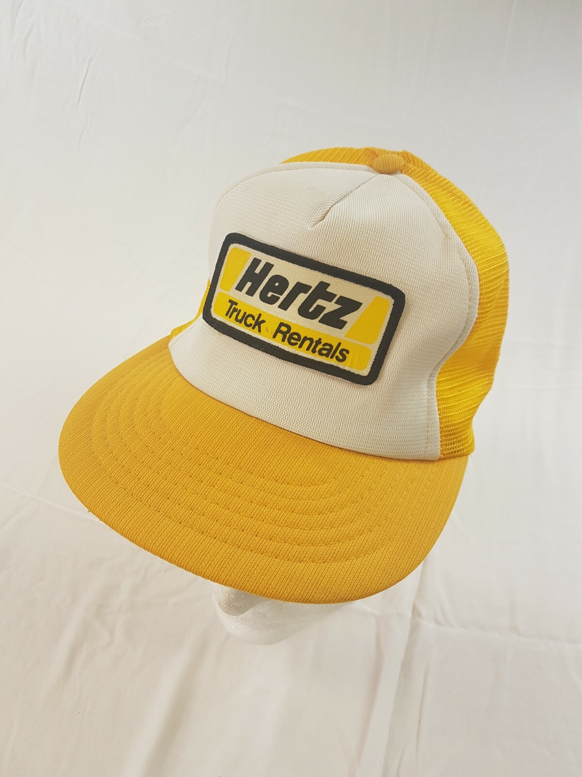 HERTZ TRUCK RENTALS Cap Trucker Hat Snapback Baseball Vintage retro 80s ...