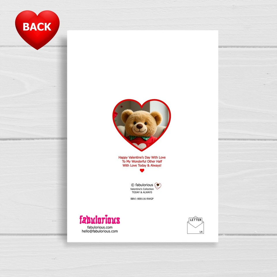 Valentine’s Day Card for Partner - Love Today and Always My Wondeful ...