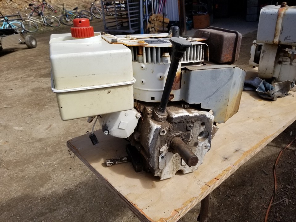 Tecumseh Vintage HM100 10hp Cast Iron Horizontal Shaft Engine Snow King ...