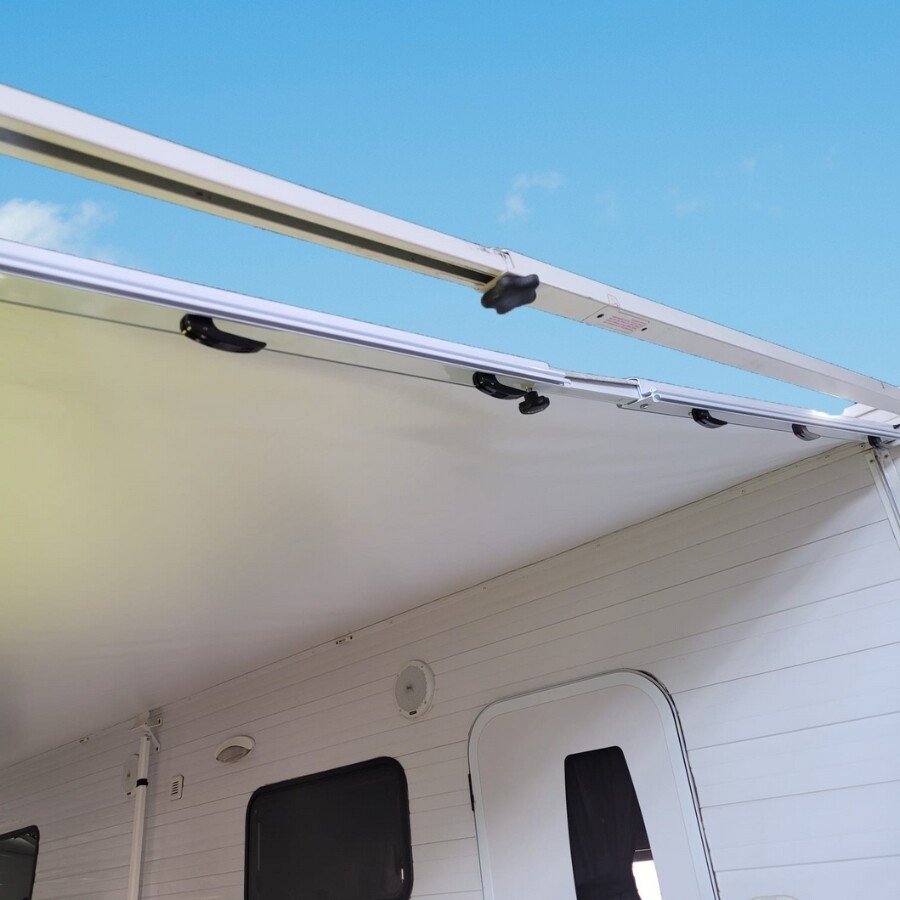 Caravan Anti Flap Kit Long Black for Roll Out Awning 2.3-2.4m Heavy ...