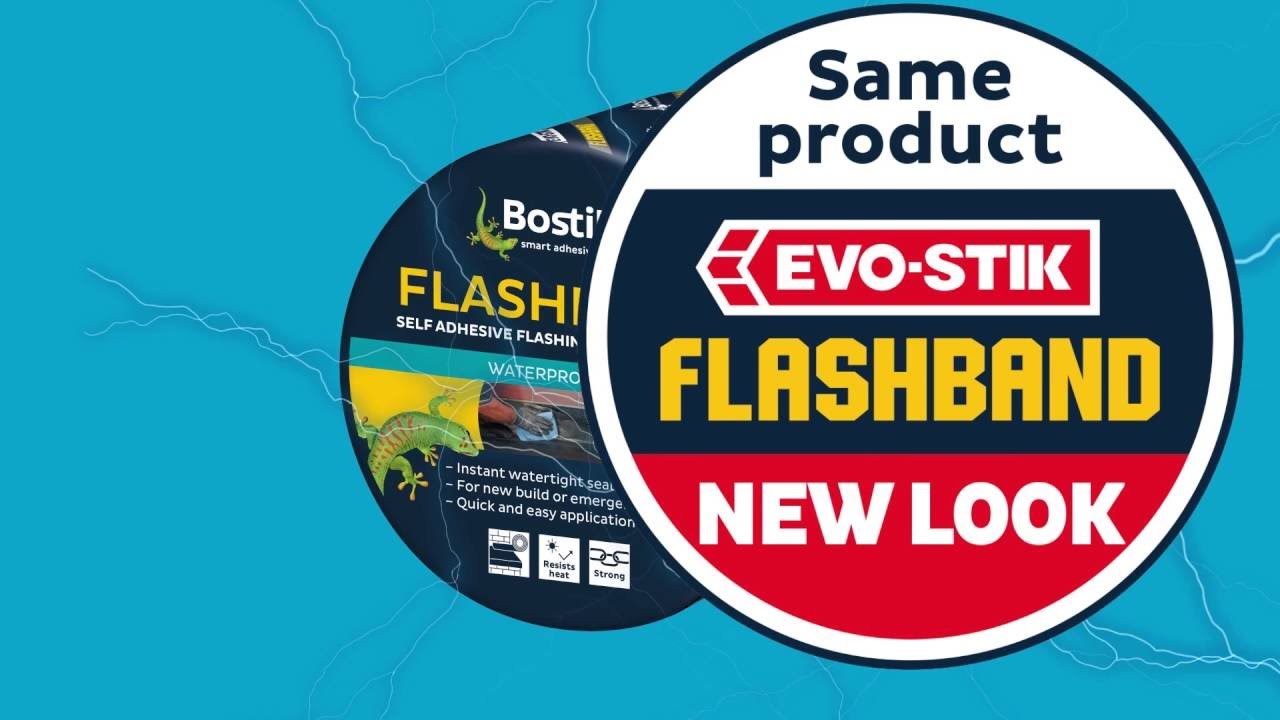 450MM X 10M BOSTIK,EVOSTIK SELF ADHESIVE FLASHING TAPE,FLASH BAND ...