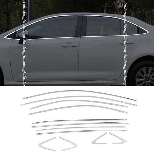 For Toyota Corolla Sedan 2019-2022 Stainless Window Sill Trim Molding ...