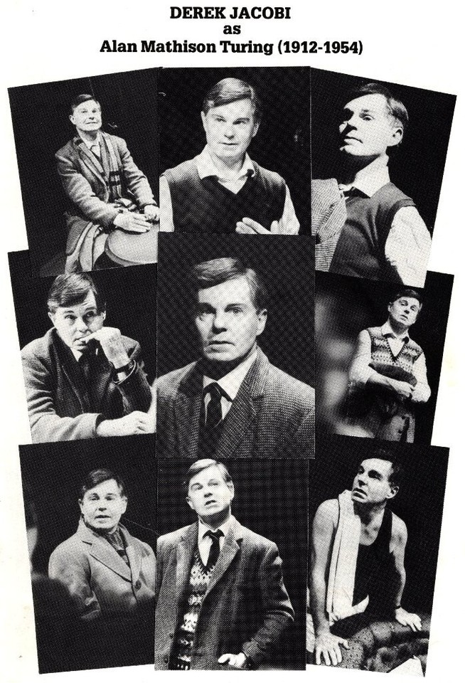 *SIR DEREK JACOBI AS CODE BREAKER ALAN TURING AUTOGRAPHED 1986 PROGRAM ...