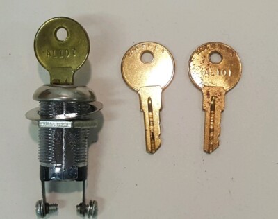 Alco Key Lock Switch 2 POS SPST 125VAC 4A MID no box. | eBay