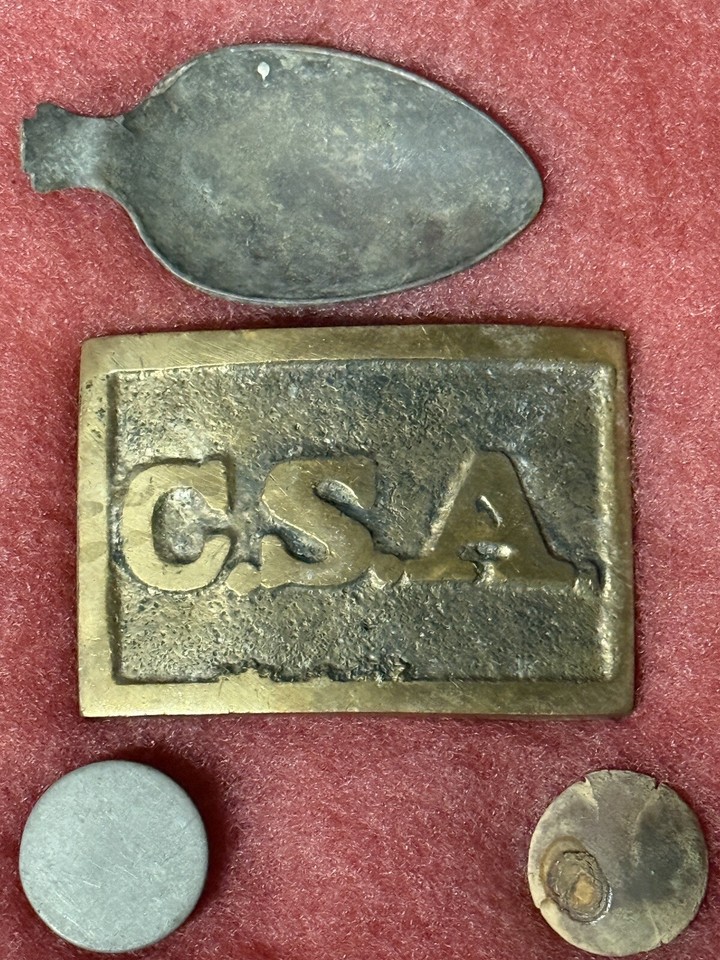 CIVIL WAR CONFEDERATE CSA ATLANTA ARSENAL SOUTHERN REBEL BELT BUCKLE ...