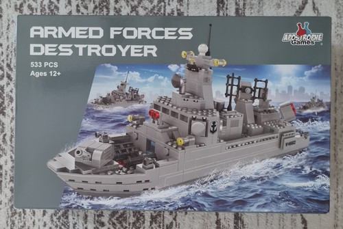 Navy Armed Forces Destroyer Building Block Set - 533 Pieces | eBay