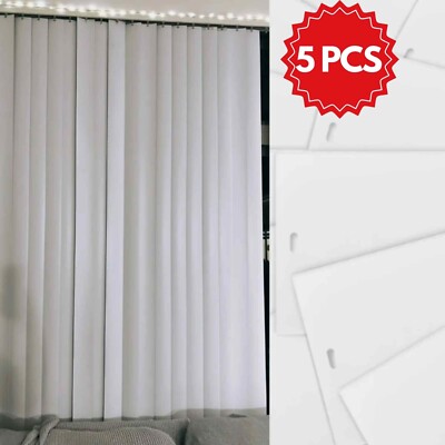 CUSTOM -5 PACK Vertical Replacement Blinds Slats Sliding Door Window ...