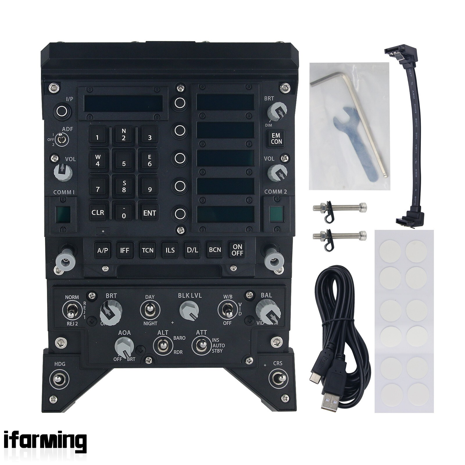 F/A-18 UFC Panel + HUD Panel Flight Simulation Cockpit Flight Simulator ...