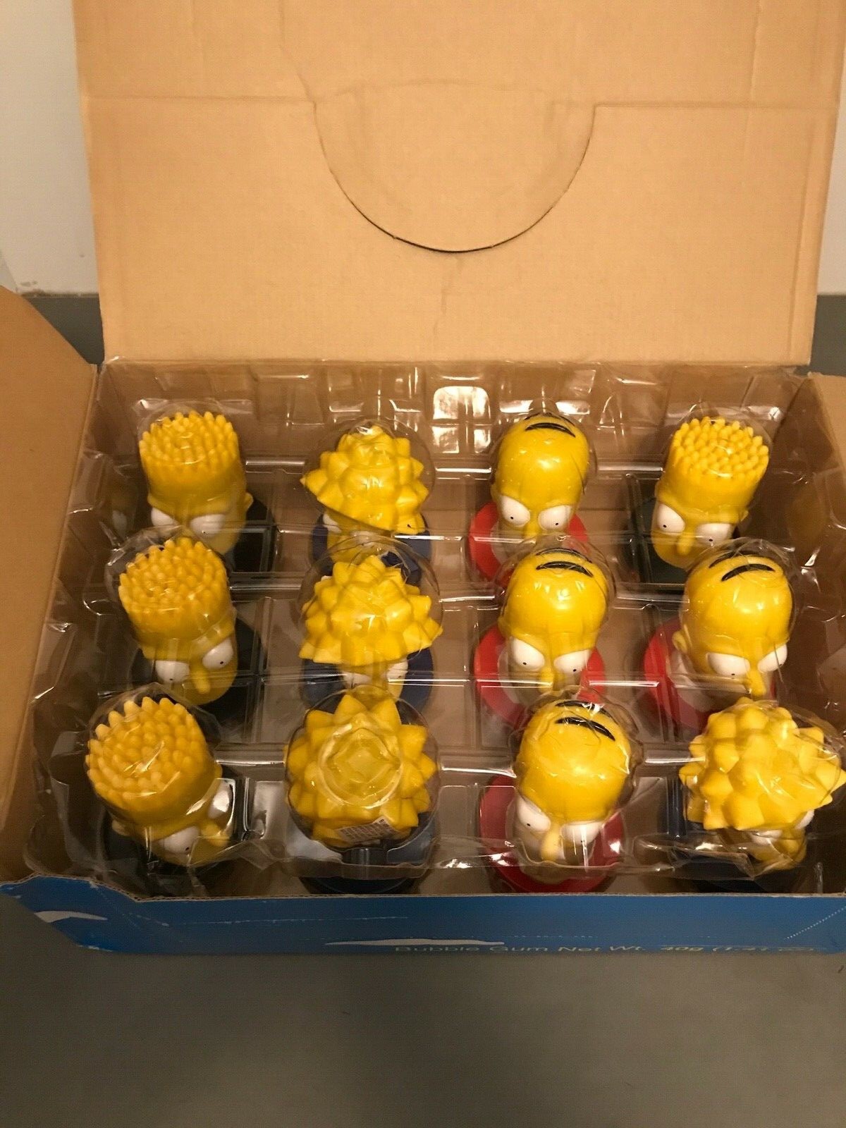 RARE The SIMPSONS "BUBBLE HEADS" BOX of 12 GUM FILLED CONTAINERS | eBay