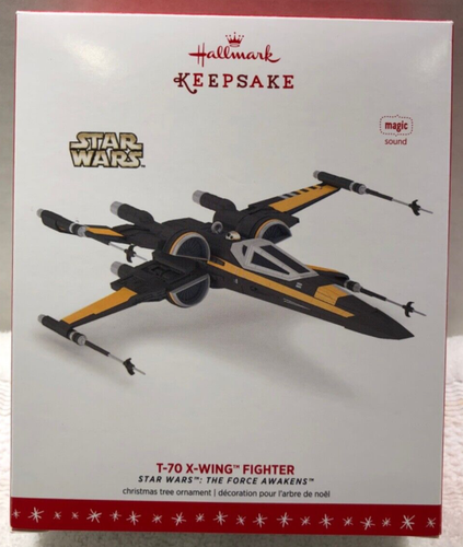 Hallmark Keepsake 2016 T-70 X-wing Fighter Star Wars The Force Awakens ...