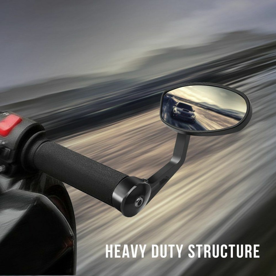 Motorcycle Side Handle End Bar Mirrors For Honda Kawasaki Ducati Suzuki ...