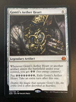 Gonti's Aether Heart MTG Aether Revolt AER 152/184 Mythic NM English | eBay