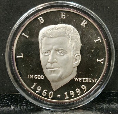 Rare 1960-1999 JFK Jr. USA Salutes You 1oz. Silver Proof Round #1179 | eBay