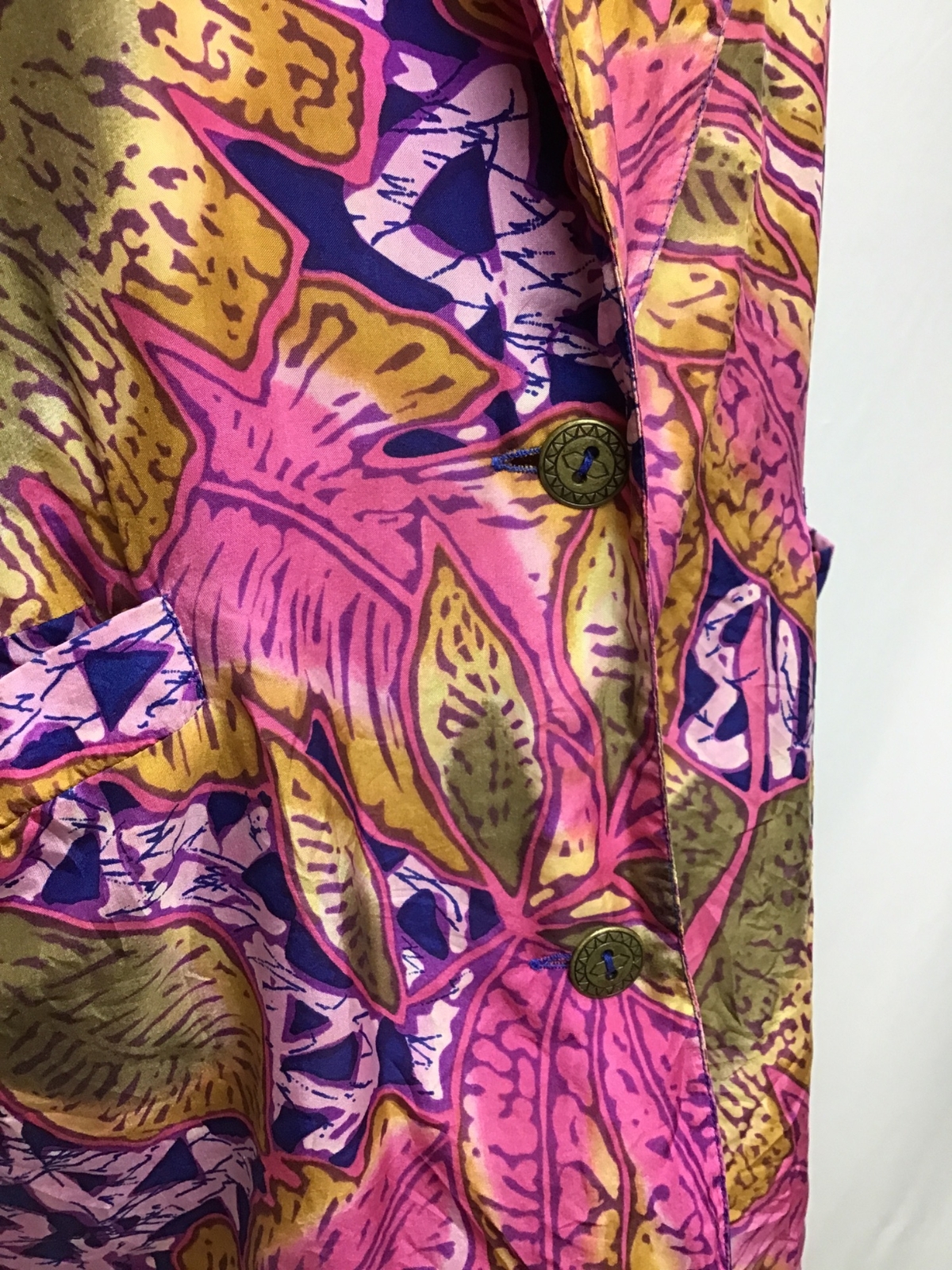 Vintage 80’s Restless Clothiers Silk Longline, Jacket, Blazer, size M ...