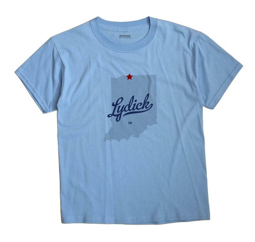 Lydick Indiana IN T-Shirt MAP | eBay