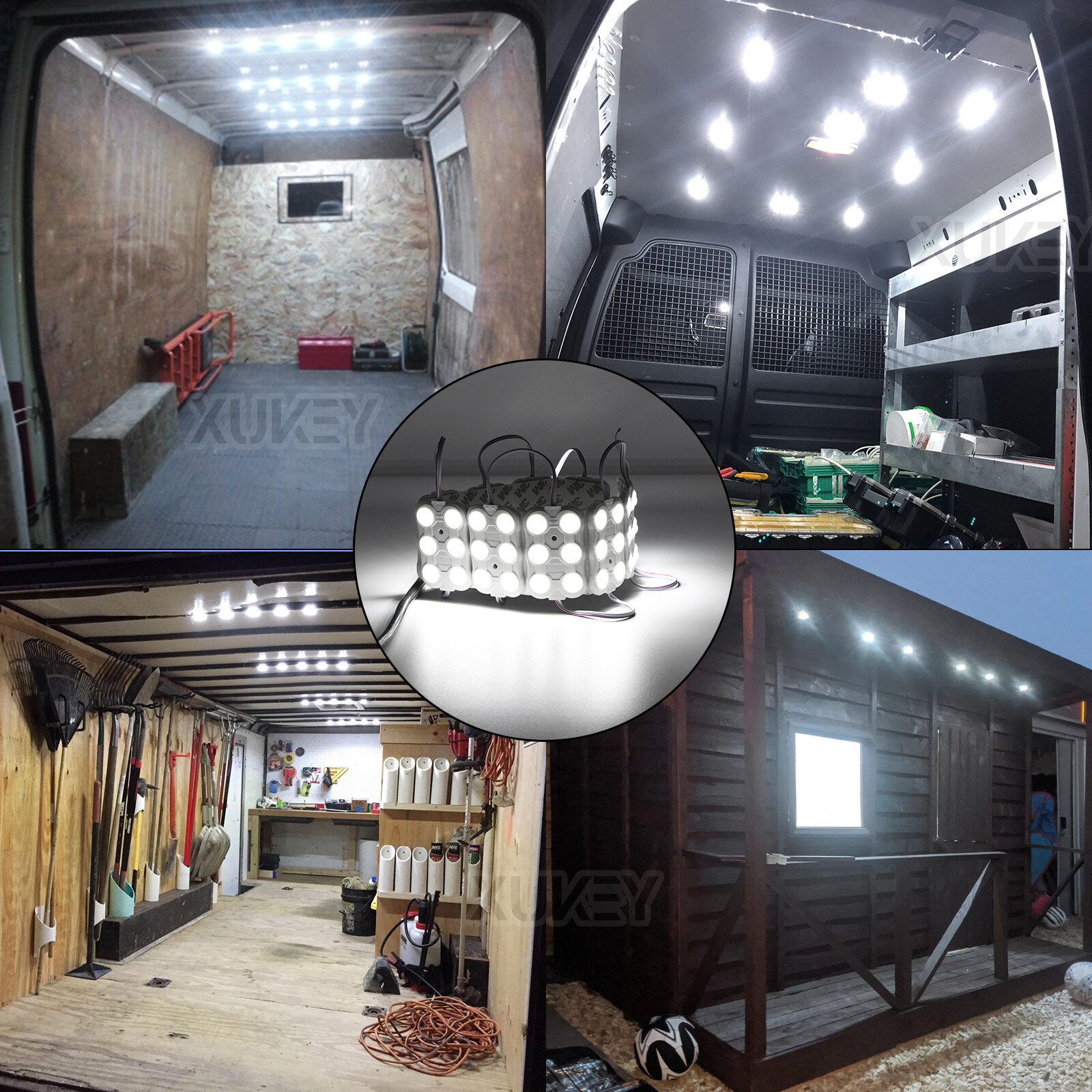 Waterproof 12V Interior LED Light Bar Strip Lights Car Truck Bed Van ...