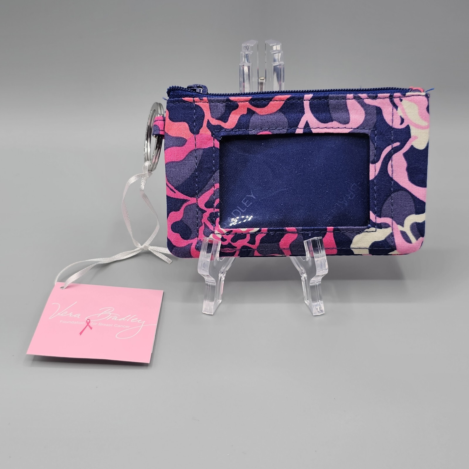 Vera Bradley Breast Cancer Foundation Signature Zip ID Case in Katalina ...