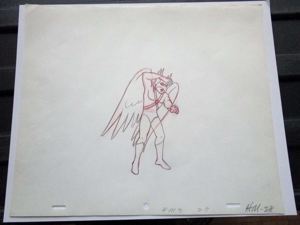 HAWKMAN Superman Aquaman Hour 1967 Filmation ORIGINAL PRODUCTION CEL ...