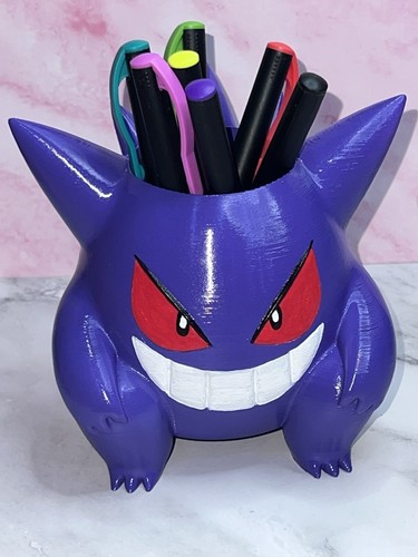Gengar Pokemon Flower Succulent Pot Planter 3D Printed Hand Painted ...