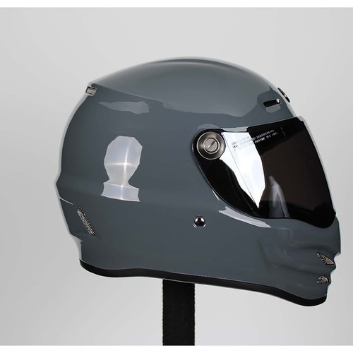Torc T-9 Retro Full Face Nardo Helmet (Gloss Grey - Large) | eBay