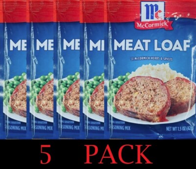 5x McCormick MEAT LOAF Seasoning Mix Savory Herbs & Spices 1.5 oz ...