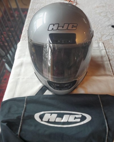 HJC CS-12 Full Face Motorcycle Helmet, Medium, Silver | eBay