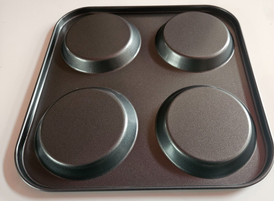 Yorkshire Pudding Tray Shallow Cup Non-Stick 4 Cups - Chef Aid | eBay UK